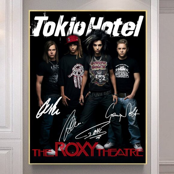 Art | Tokio Hotel Band Autograph Beyond The World Tour 224 Poster | Poshmark